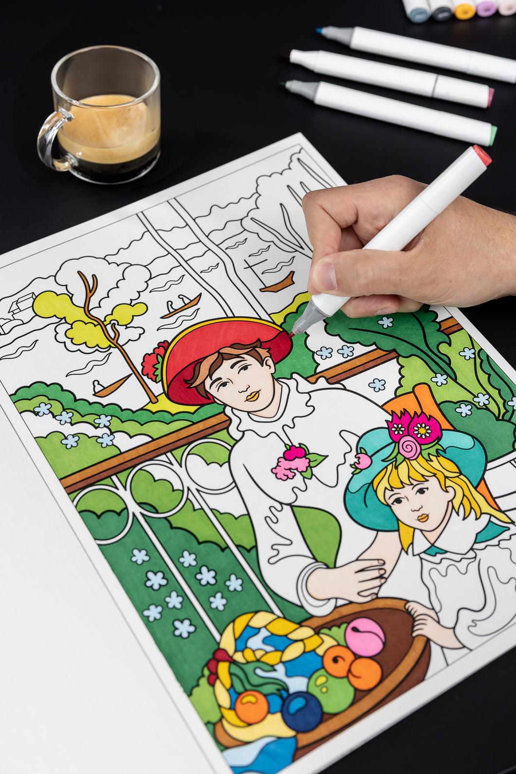 impressionist coloring pages