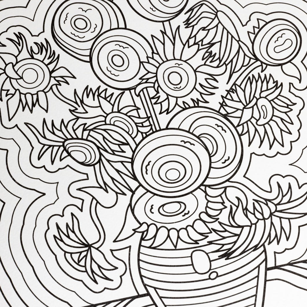 vincent van gogh coloring book